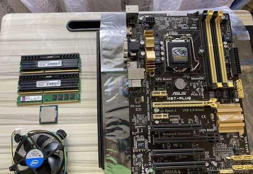 Материнская плата Asus LGA1150 с CPU и памятью