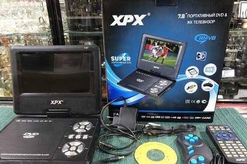 Портативный DVD плеер с TV и FM тюнером XPX EA-708
