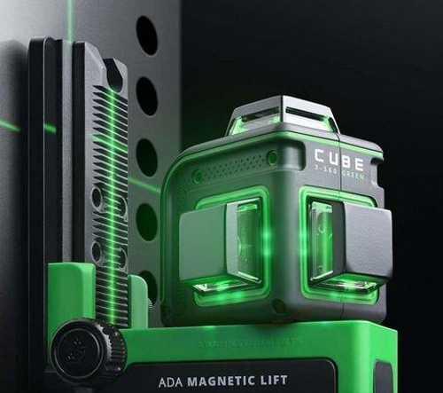 Лазерный уровень ADA Cube 3-360 Green Ultimate