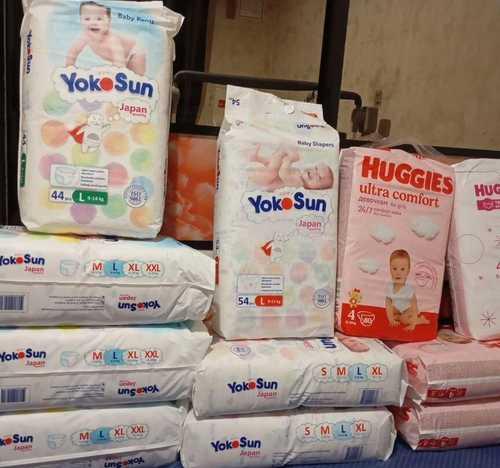 Подгузники Оргинал 4 Huggies, Yoko sun