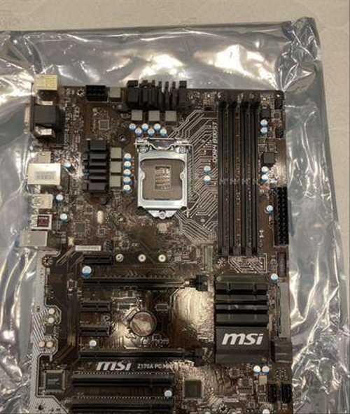 Материнская плата MSI Z170A PC mate + I7 6700K