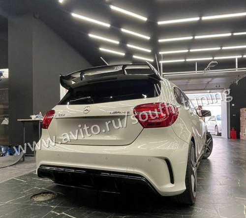 Диффузор с насадками Mercedes A-class w176 в стиле