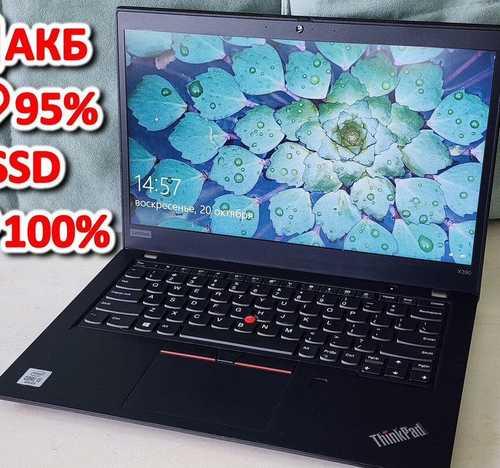 13.3"1366x768 TN ThinkPad X390 i5-10210U 8/256