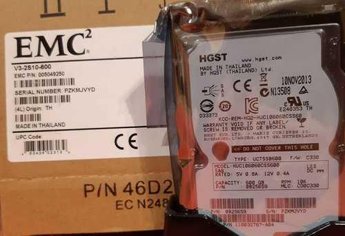 Жесткий диск emc v3-2s10-600 (huc106060css600)