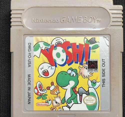 Оригинальный картридж Nintendo Game Boy Yoshi