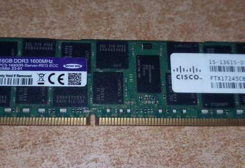 Озу 16GB DDR3 1600 MHZ ECC REG