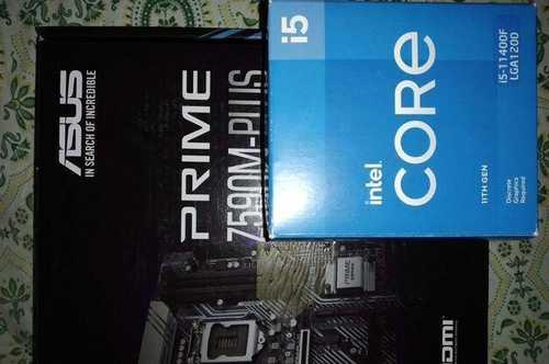 Asus prime Z590 + core i5-11400F BOX