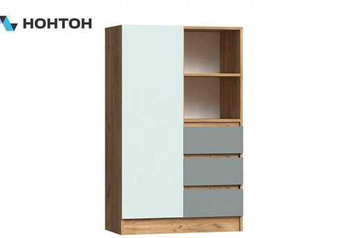 Шкаф комбинированный Челси Color мята / сумеречный
