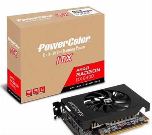 Видеокарта PowerColor RX6400 4GB gddr6 64bit DP hd