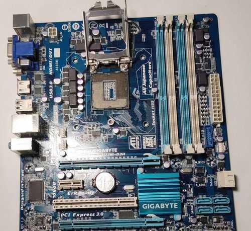 Материнская плата Gigabyte GA-H77M-D3H(LGA1155)