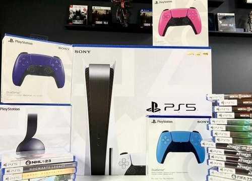 Sony PlayStation 5 + геймпад и 360 игр