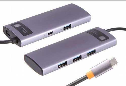 Хаб baseus Metal Gleam 4-in-1 Type-C to USB