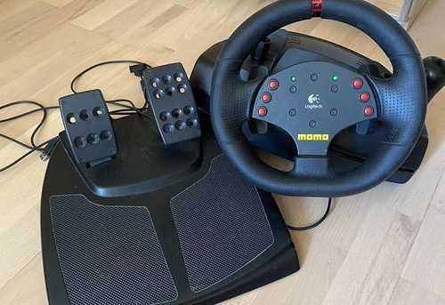 Руль Logitech momo racing с модом 900 градусов