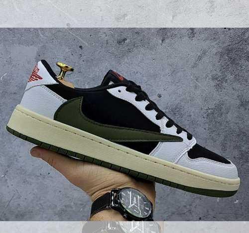 Мужские Nike Кеды Travis Scott 1 Low OG Olive US