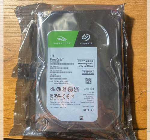 Новый seagate barracuda 1 tb