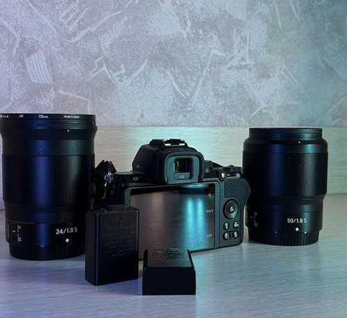 Nikon z50 + Nikkor 50mm f/1.8S, 24mm f/1.8S