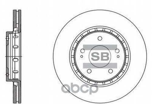 Диск тормозной передний mitsubishi outlander I