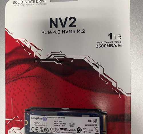 M.2 NVMe SSD Kingston NV2 SNV2S/1000G 1 000 Гб