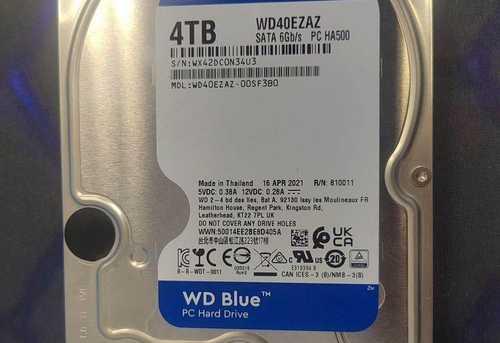 Жесткий диск WD Blue 4тб WD40ezaz