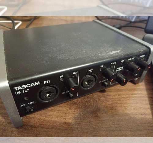 Звуковая карта Tascam Us 2x2 на запчасти