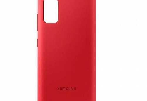 Чехол Samsung Galaxy A41 SiliconeCover red