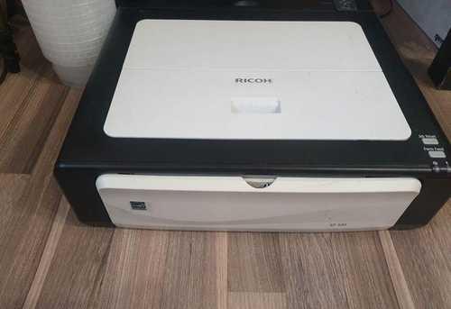 Принтер лазерный ricoh SP100