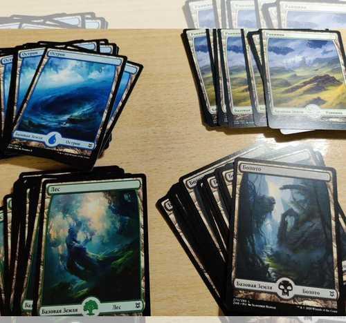 Mtg полноформатные базовые земли zendikar rising
