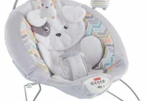 Шезлонг fisher price плюшевый щенок