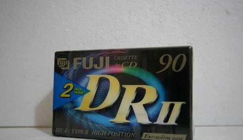 Аудиокассета fuji DR II 90 новые 2 штуки Германия