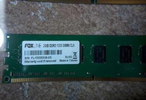 Оперативная память ddr3 1333 2 gb