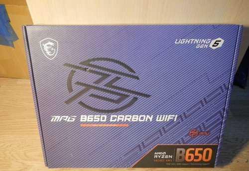 MSI MPG B650 Carbon WiFi, AM5, AMD B650, DDR5