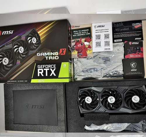 RTX 3070 MSI Gaming X Trio. Идеальная на пломбе