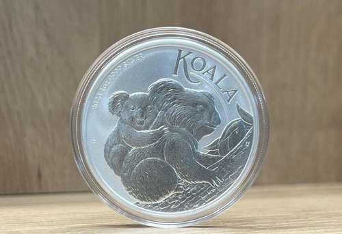 Серебряная монета "Коала" 31.1г, Австралия