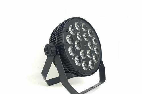 Яркий цветной прожектор Led par 18*18w rgbwa+UV