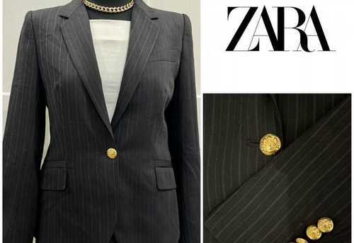 Пиджак Zara 100% шерсть S M
