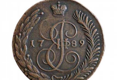 Монета 5 копеек ам 1789