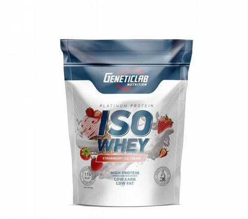 Протеин ISO whey Geneticlab 1000 г клубничное