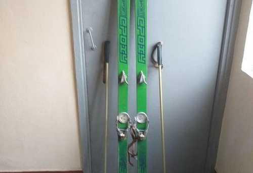 Горные лыжи с креплением без ботинок б.у polsport