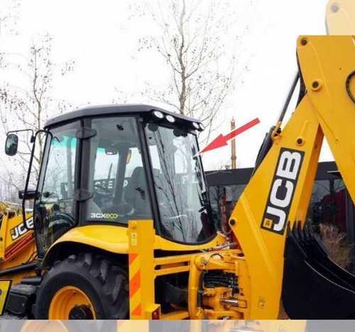 Стекло заднее Jcb 3cx-4cх