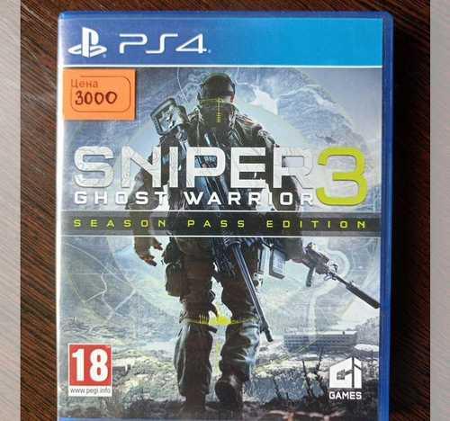 Диски на ps4 Sniper 3