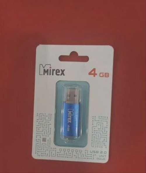 Флешка Mirex ELF blue, 4 Гб, USB2.0 новая