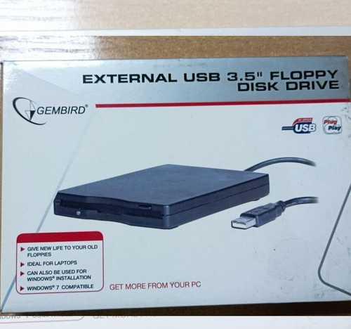 Usb 3,5 floppy disk drive новый внешний