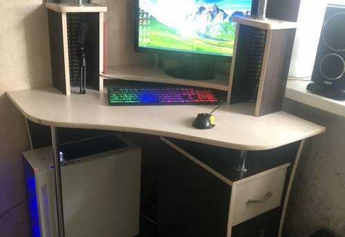 Компьютерный стол бу с тумбой