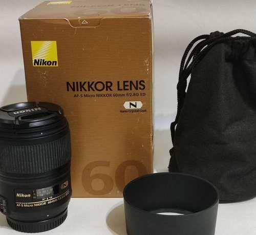 Объектив Nikon 60mm f/2.8G ED AF-S Micro-Nikkor