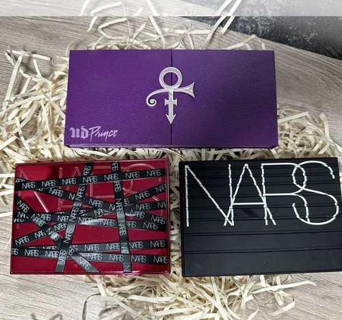 Палетки теней, для контуринга nars urban decay