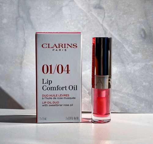 Clarins новое масло - блеск для губ 04