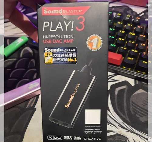 Sound blaster play 3 внешняя звуковая карта