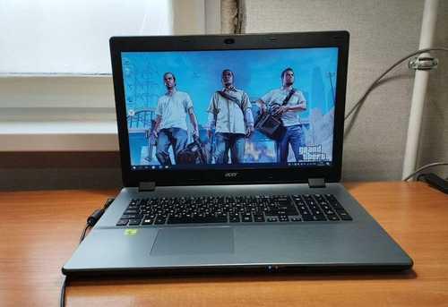 Большой игровой ноутбук Acer i5/2видеокарты/8gb/ss