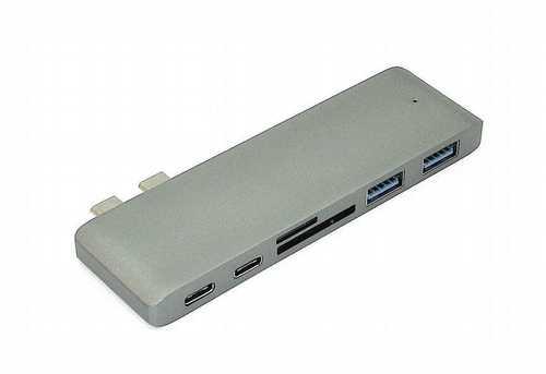 Сдвоенный Type C на USB 3.0*2 + Type C* 2 + SD/TF