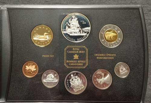 Монеты Канада Годовой набор 1999 Пруф Серебро